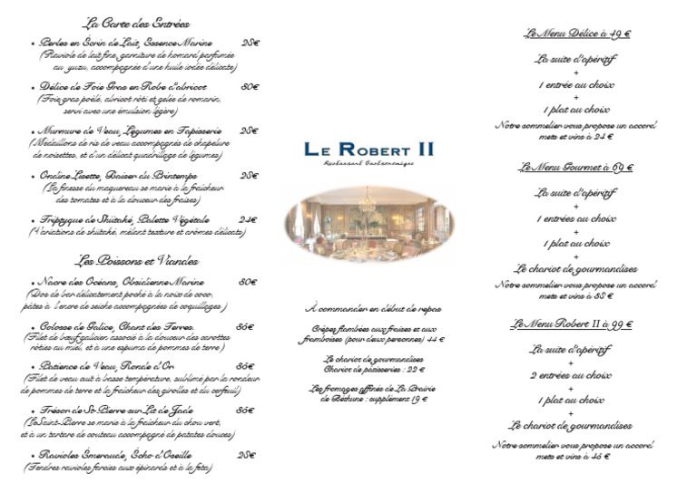 Menu RII Juillet 2024 | PDF