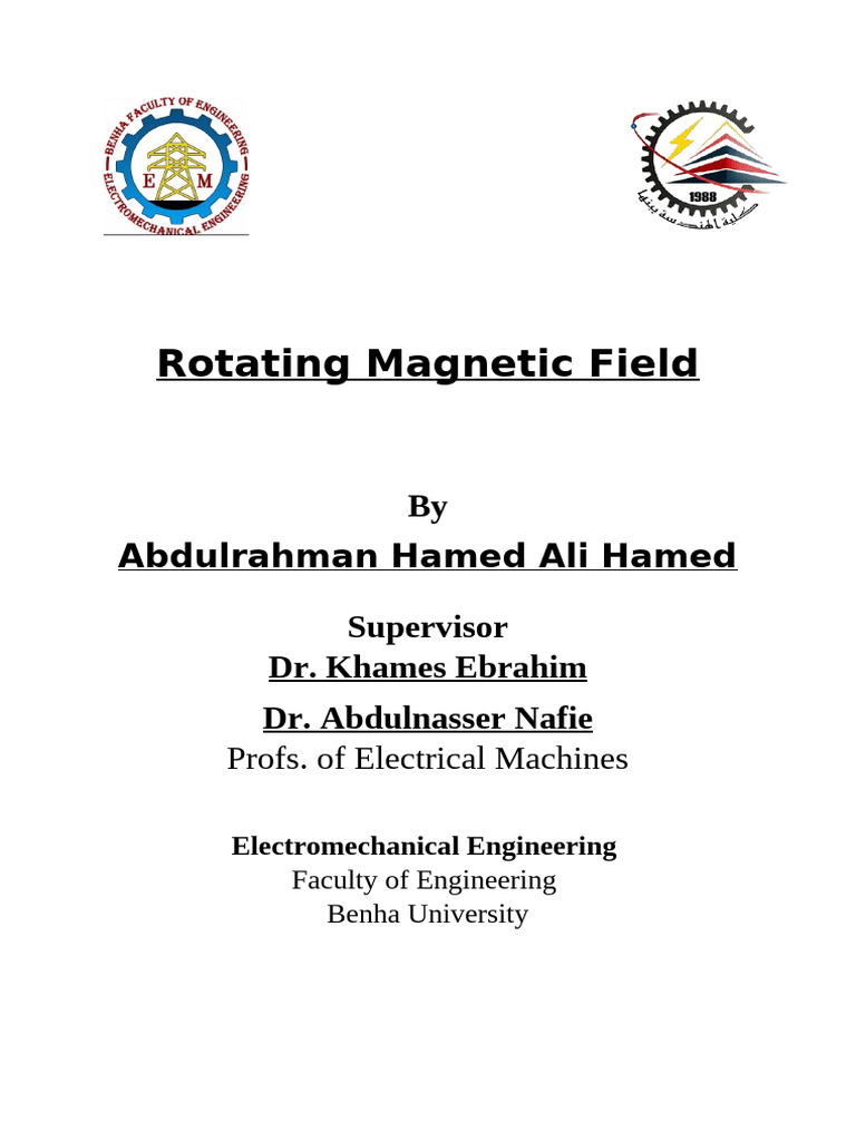 Rotating Magnetic Field | PDF
