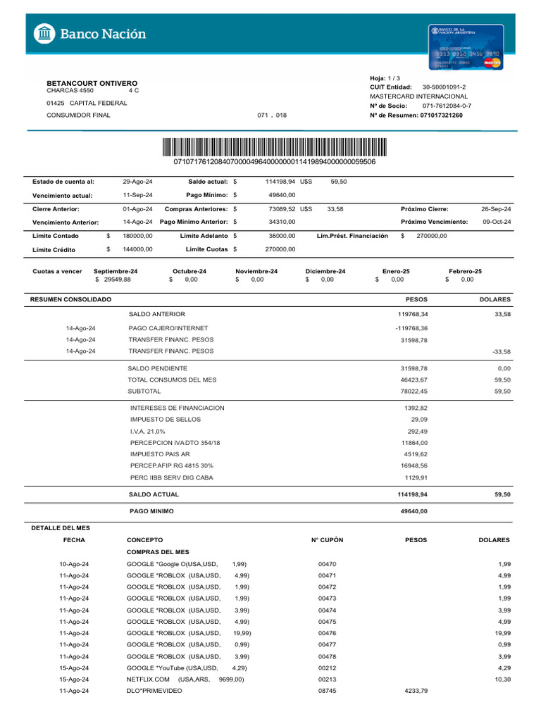 Resumen 20240829 | PDF