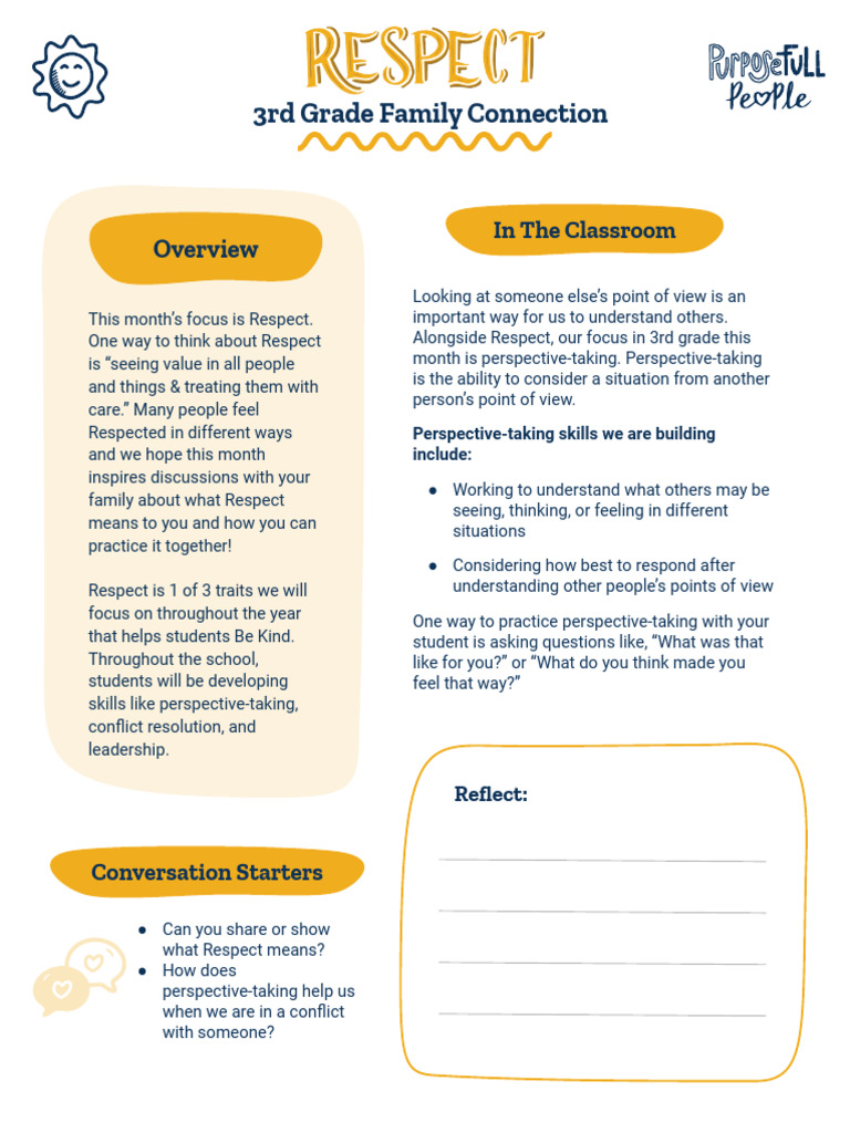 Respect Grade3 Family Newsletter | PDF