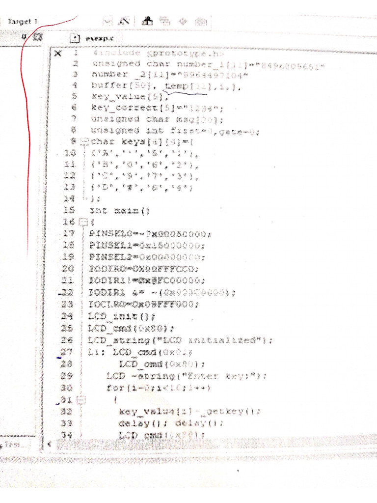 5th Experiment of Embedded System (Key Pad Interfacing) | PDF