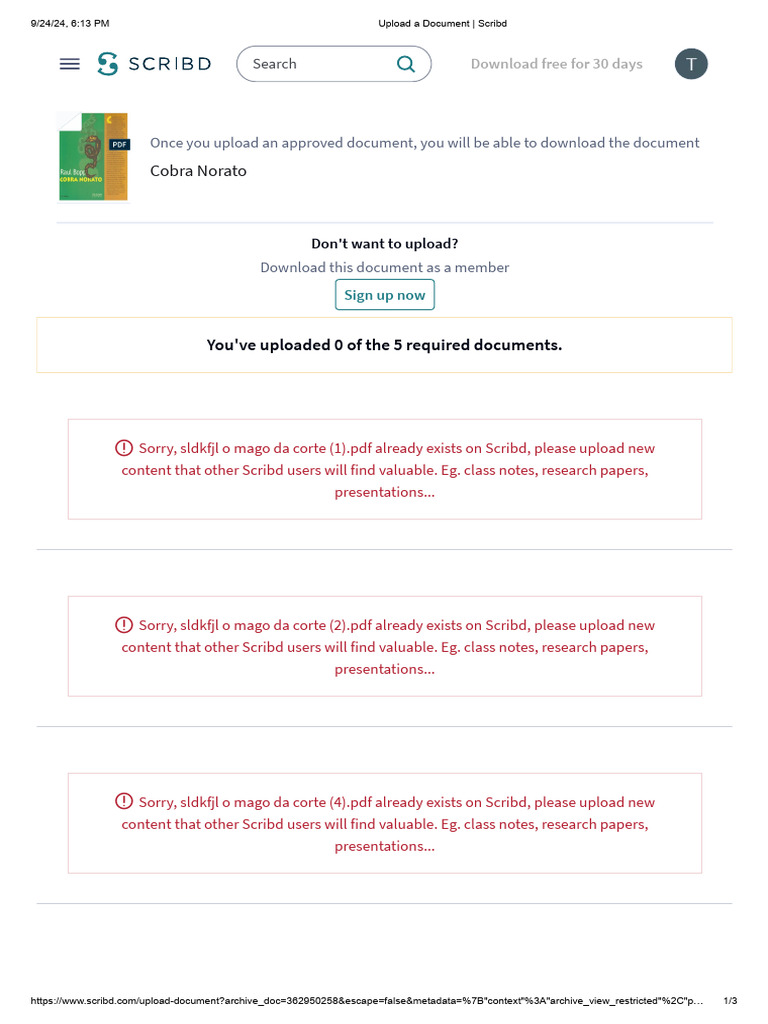 Upload A Document - Scribd | PDF