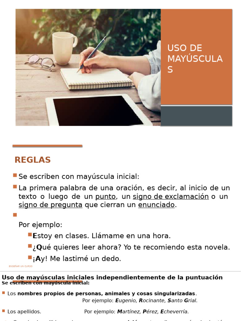 Uso de Mayusculas | PDF