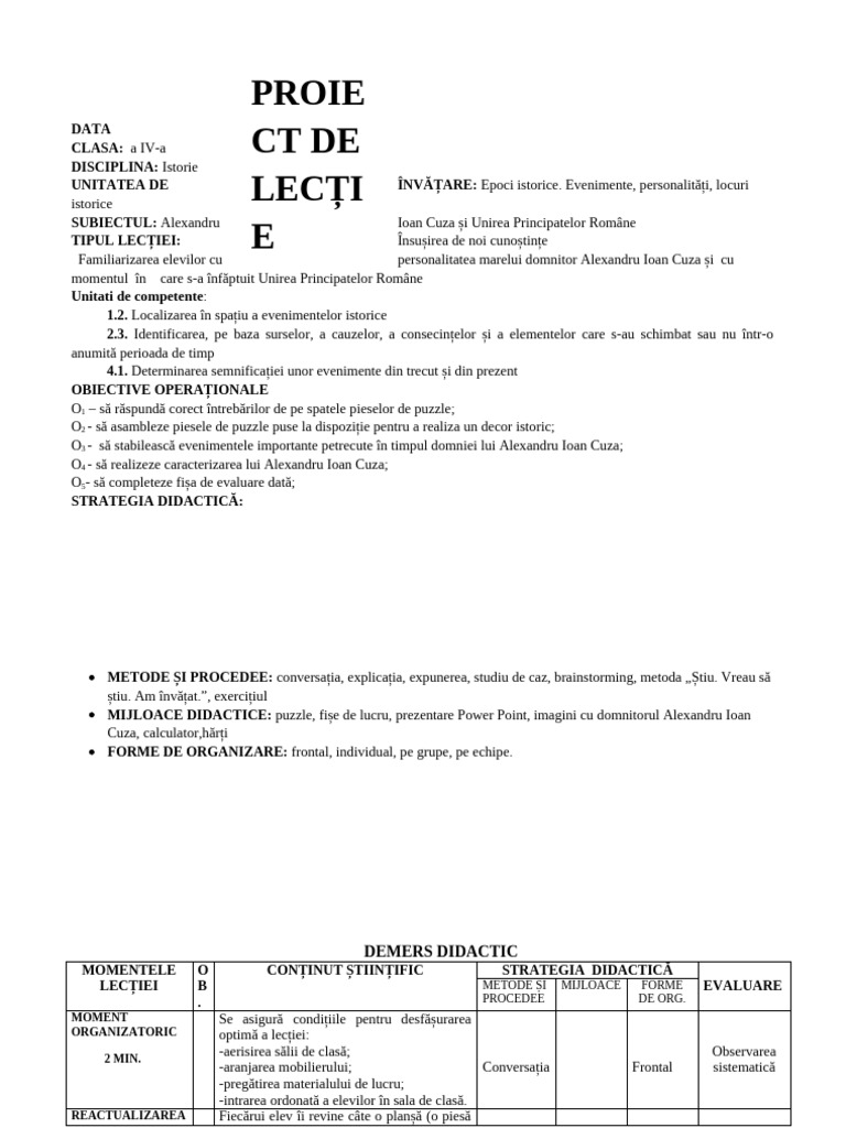 8 Proiect Istorie | PDF