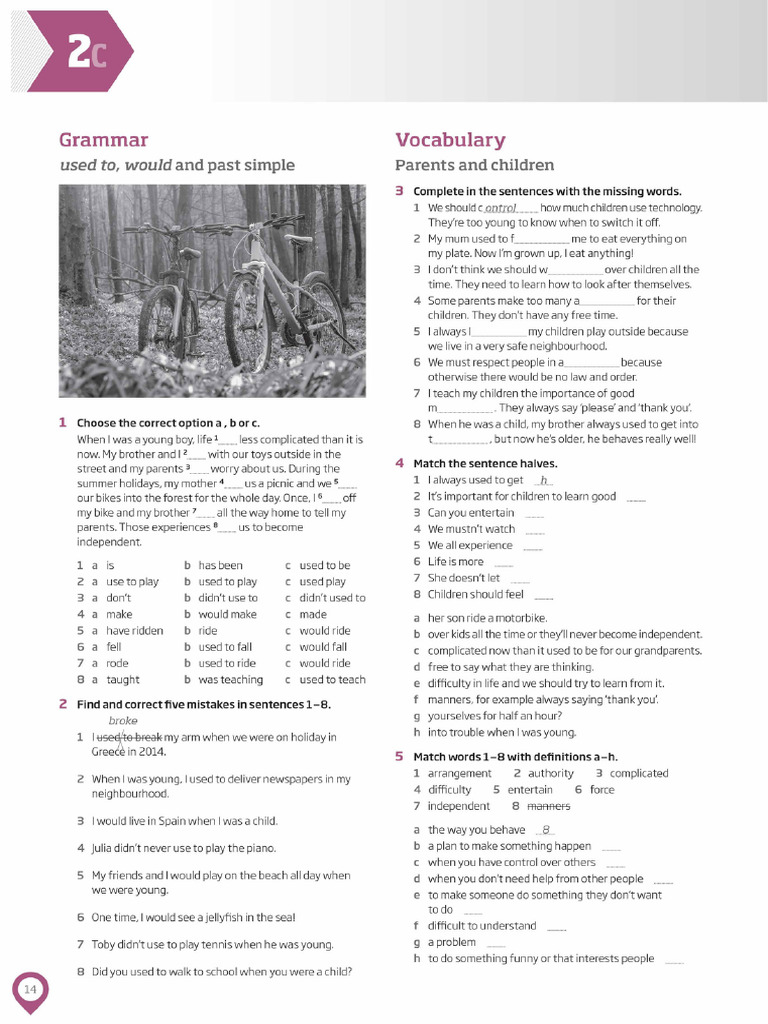 Roadmap b1 Workbook Key-14 | PDF