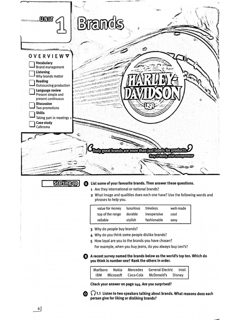 Market Leader Unit 1 | PDF
