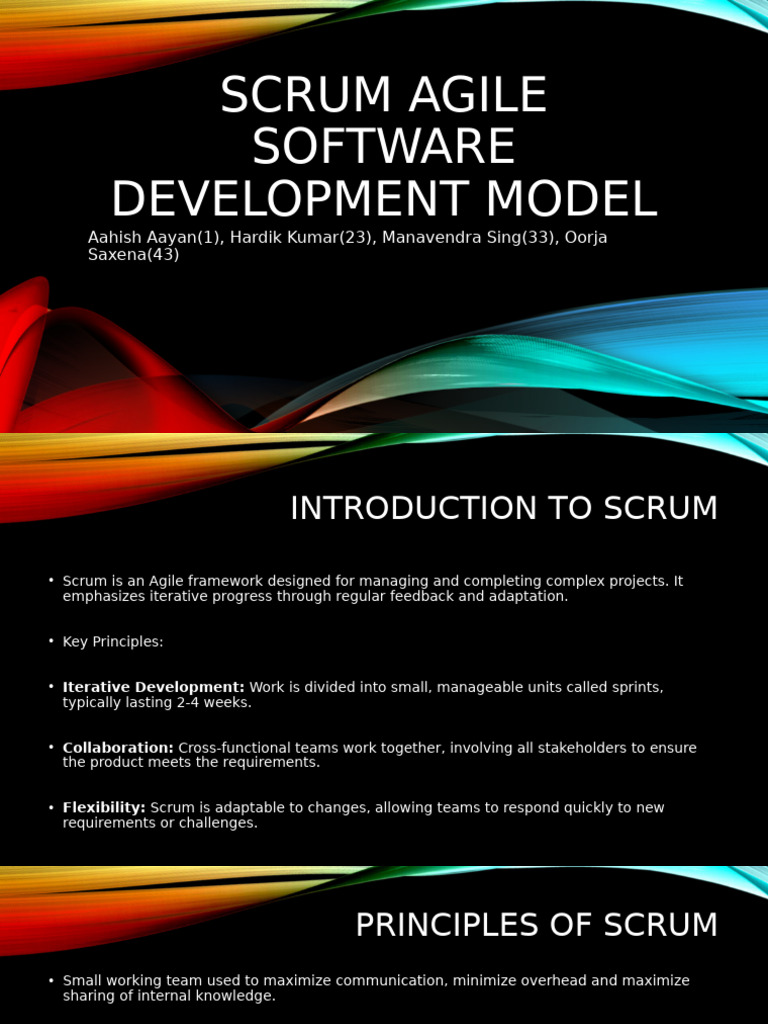 Scrum Agile Software Development Model | PDF