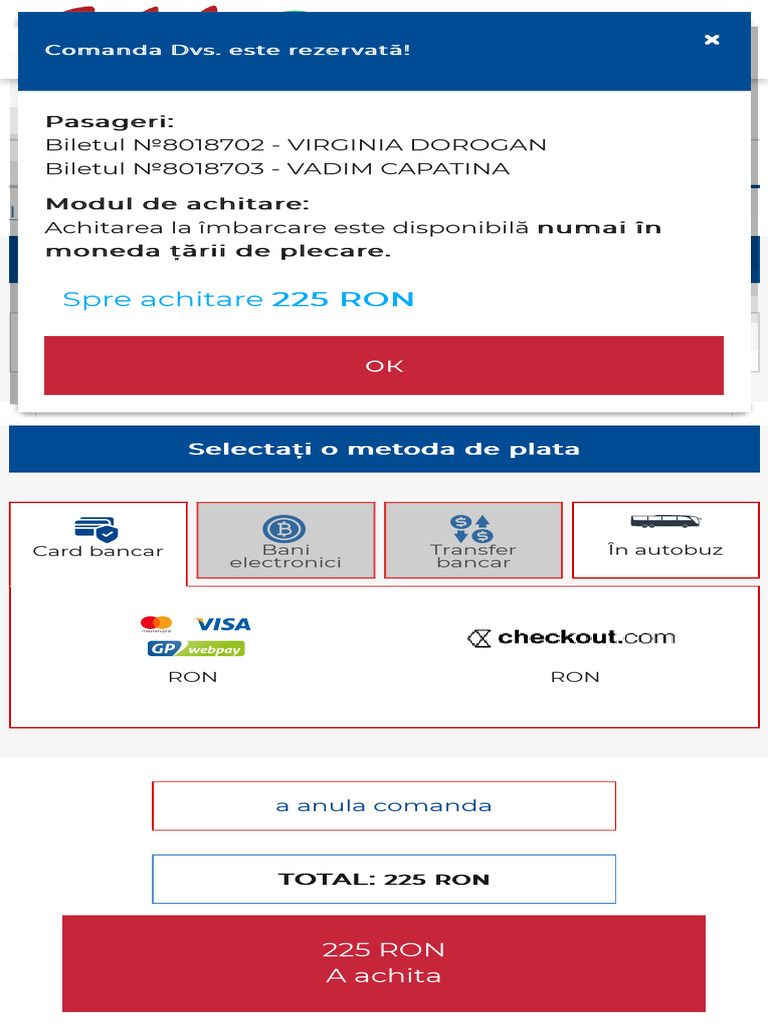 Informații Despre Rezervarea Dvs | PDF