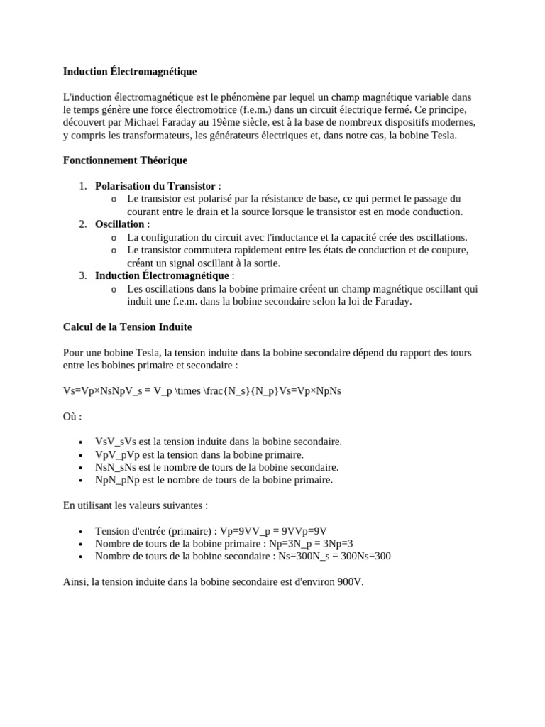 Induction Électromagnétique | PDF