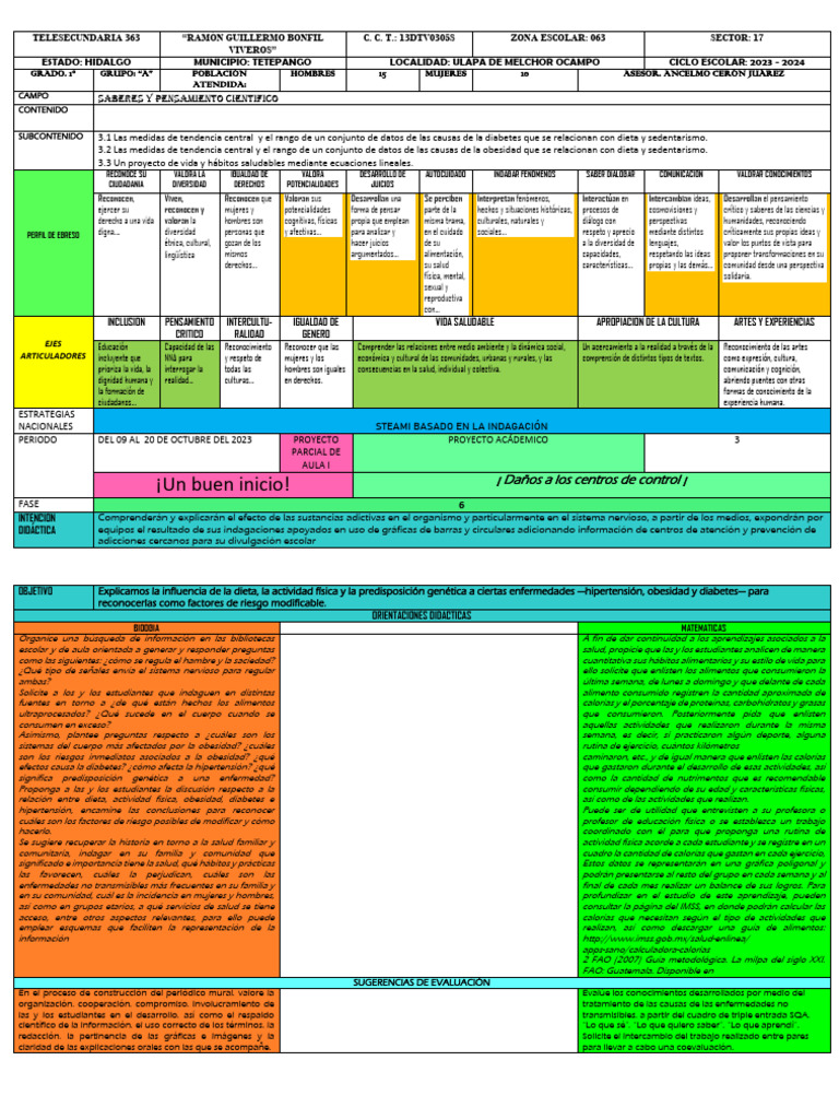 Saberes y Pensamientos, Proyecto Iii, SM 5 - 6... TV 363 Acj | PDF