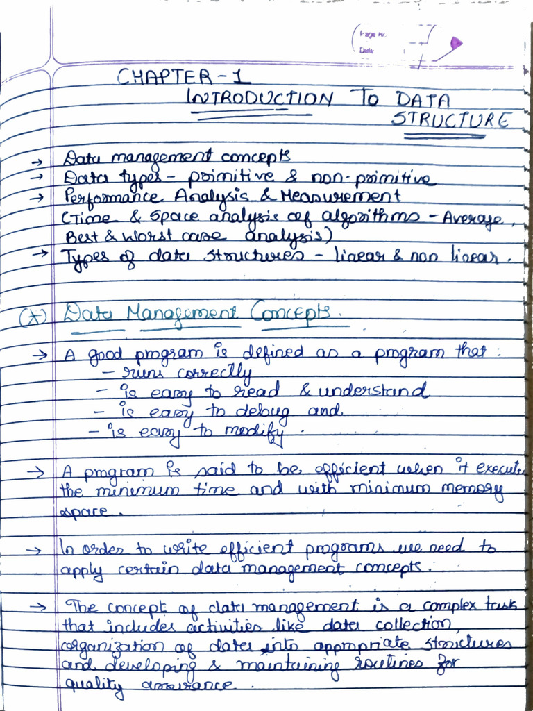 Data Structures Chapter 1 | PDF Data Structures Chapter 1 | PDF