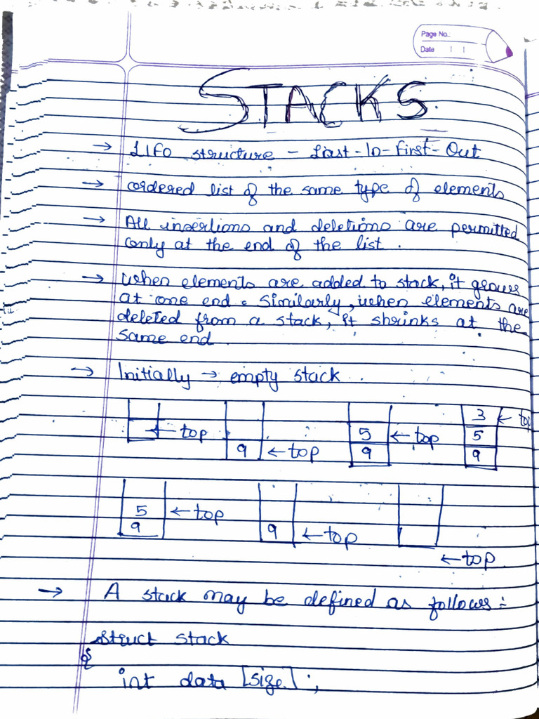 Data Structures - Stack | PDF