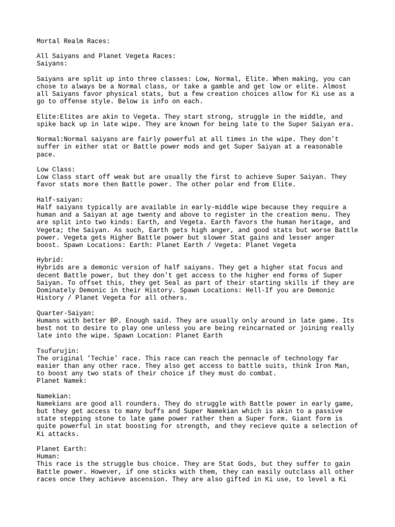 Temp Race Guide | PDF