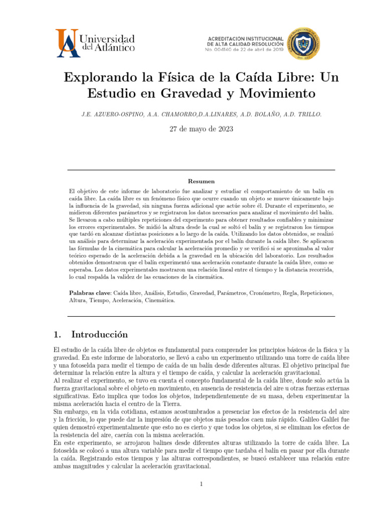 Caida Libre | PDF