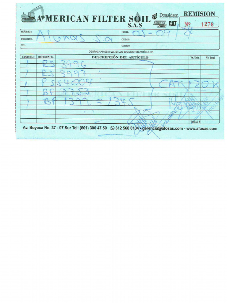 American Filter Remision 1279 | PDF