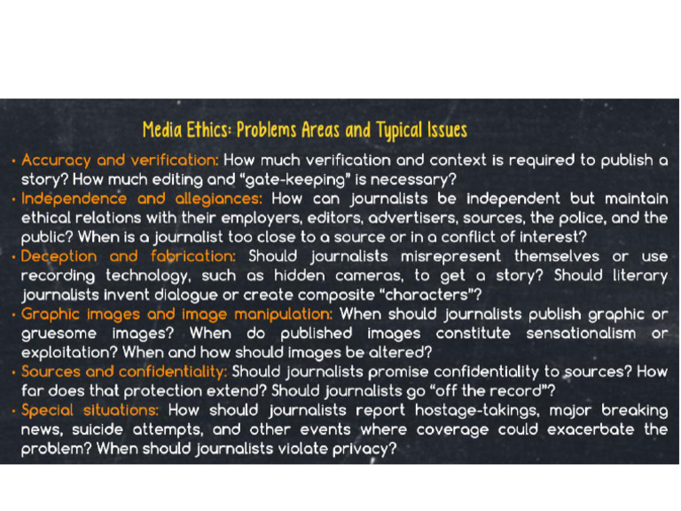 Media Ethics | PDF