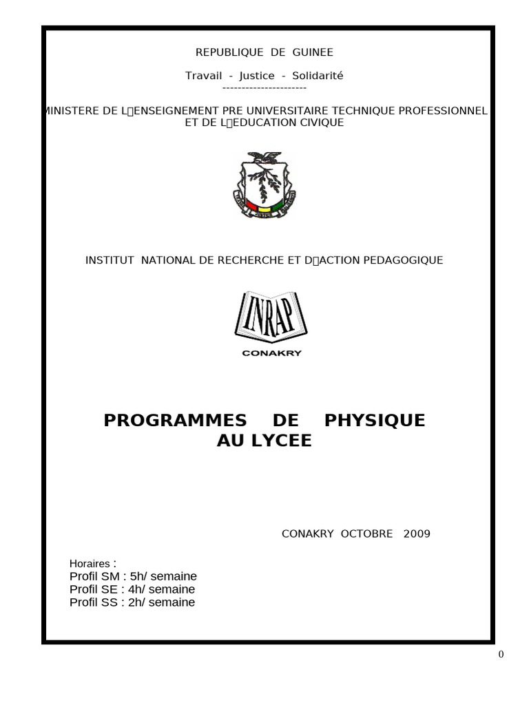 Physique Lycée | PDF