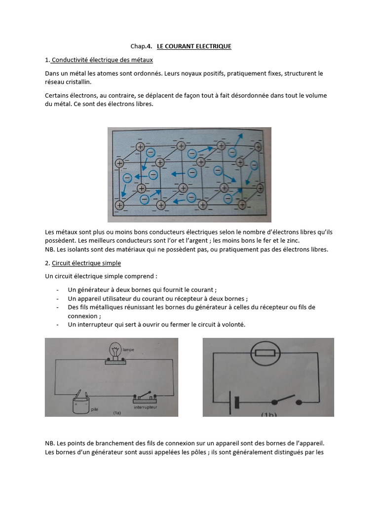 Courant Electrique 5 | PDF