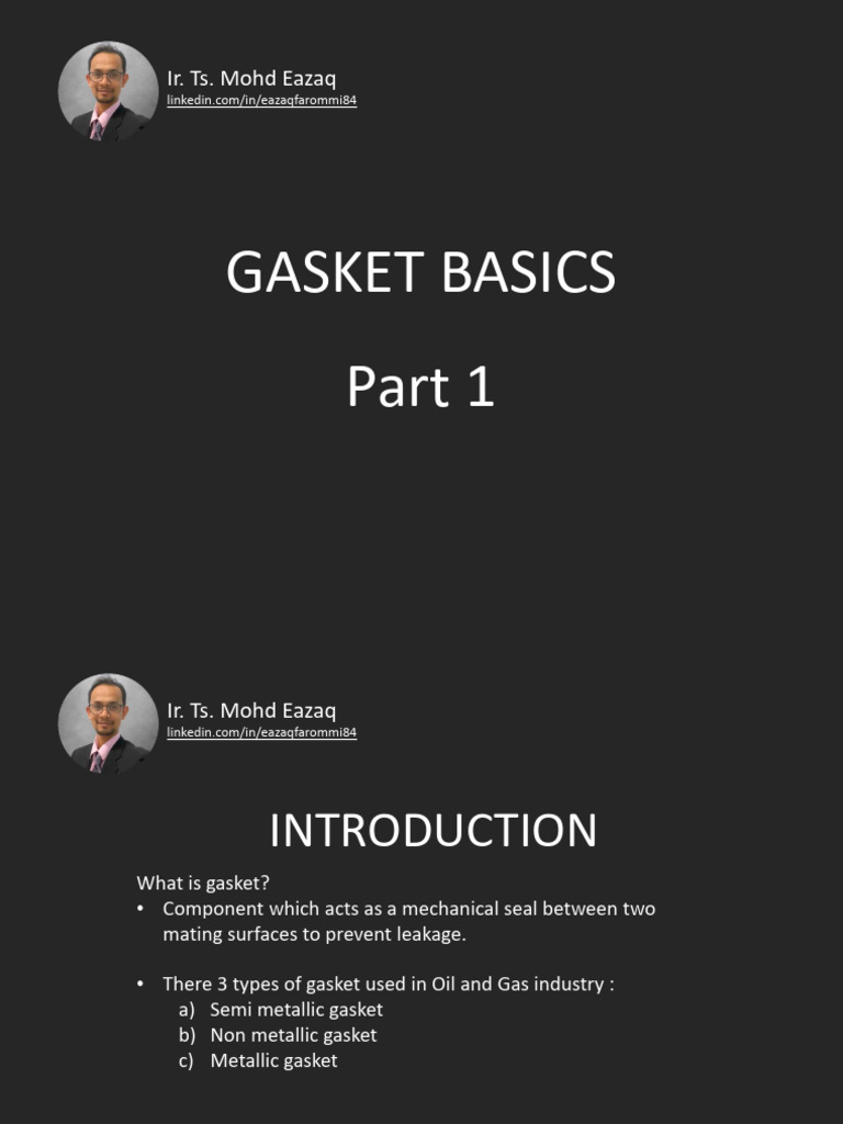 Gasket Basics Part 1 | PDF Gasket Basics Part 1 | PDF