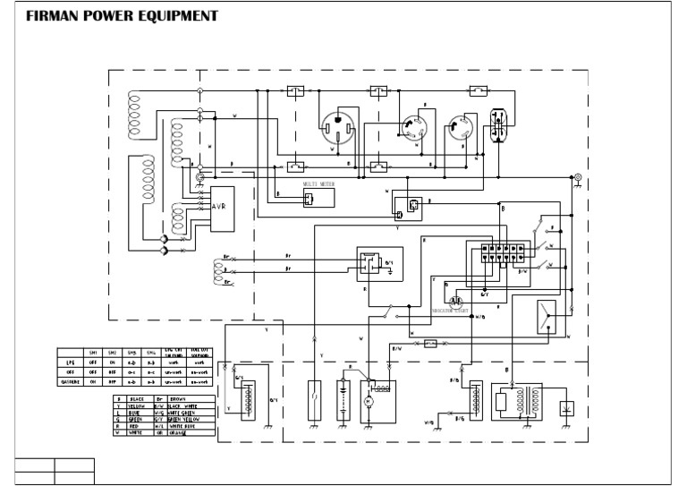 Firman Generator H08053-Electrical-schematic | PDF