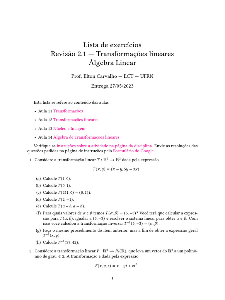 Lista Aula Ex2.1 | PDF