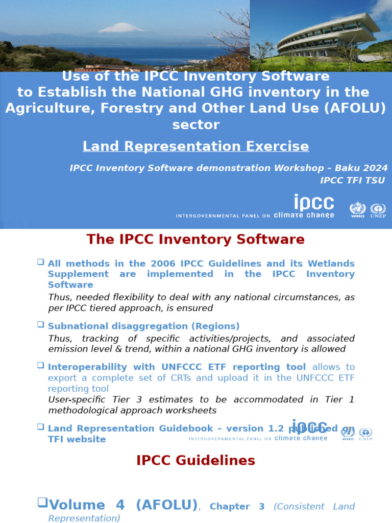 Demonstration Workshop AFOLU Land Representation | PDF