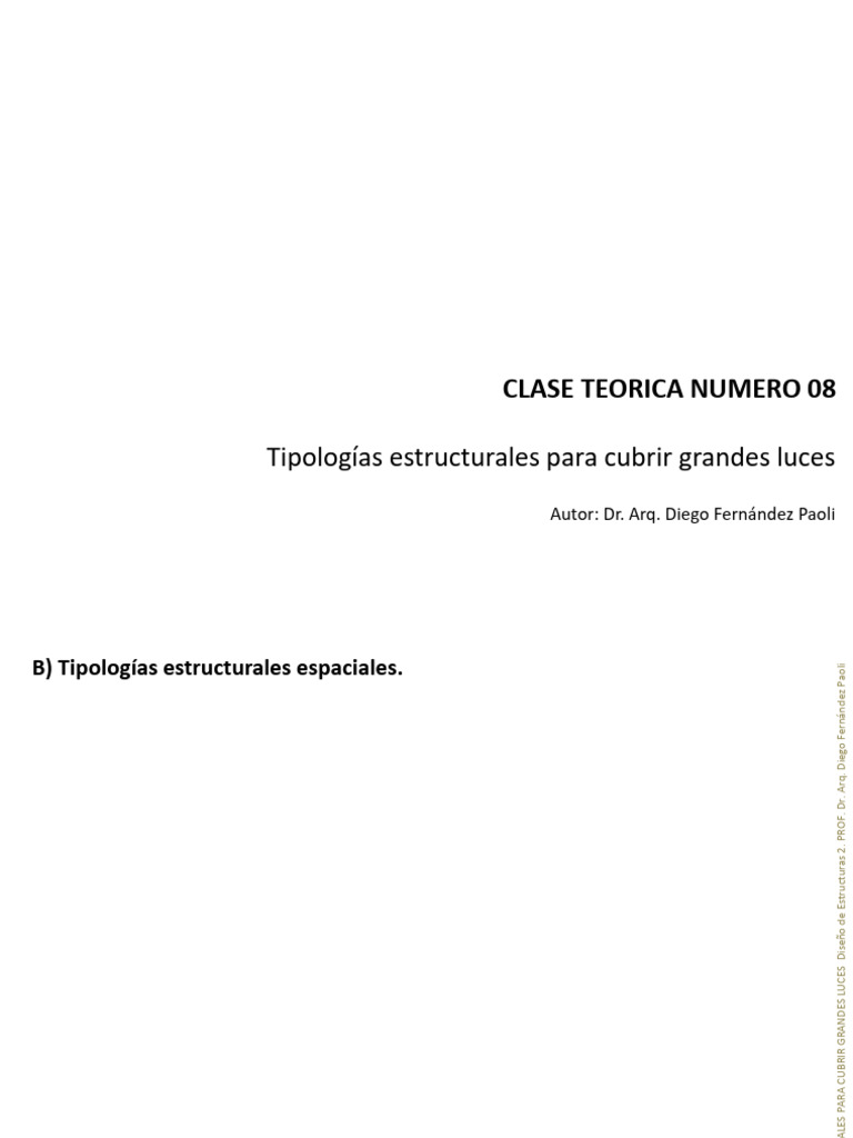Clase N° 8 Emparrillados Espaciales | PDF