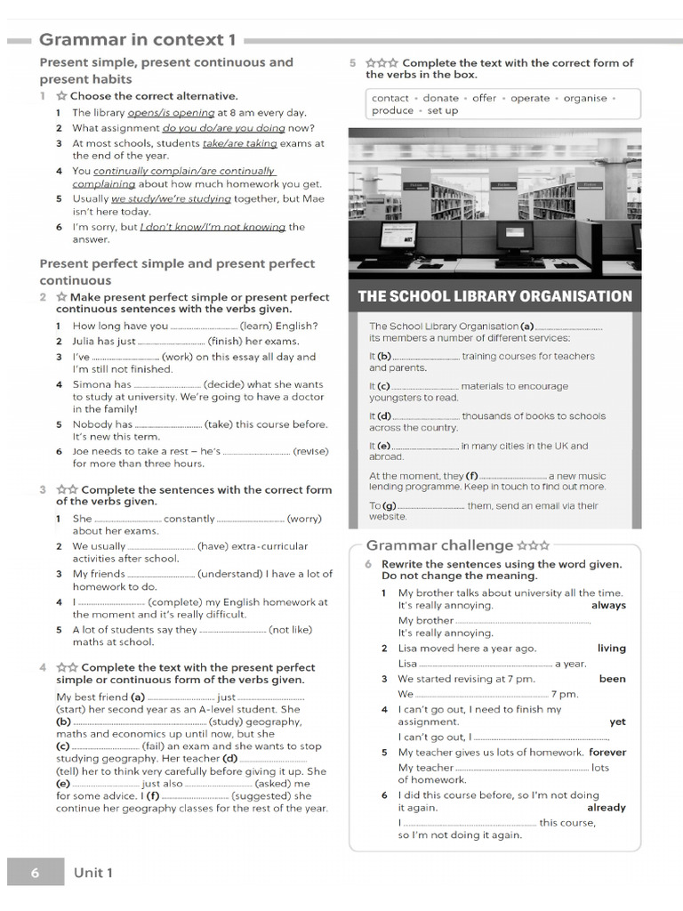 U1 Grammar 1 | PDF
