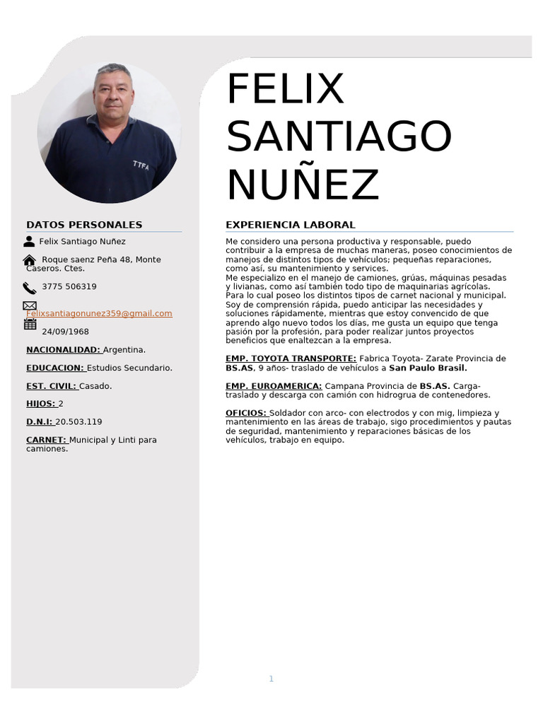 Felix Santiago Nuñez | PDF
