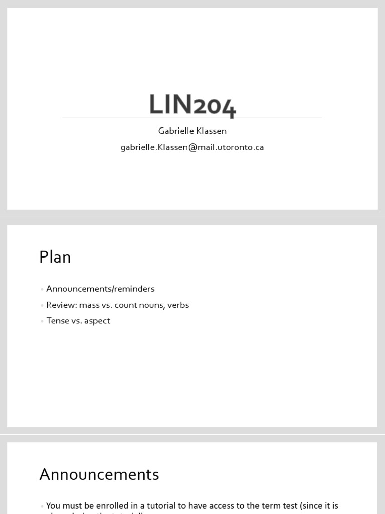 LIN204 SummerF22 Week 3 | PDF