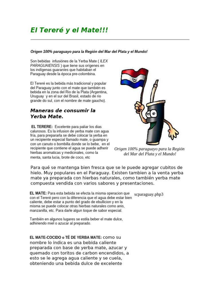 El Terere y El Mate | PDF