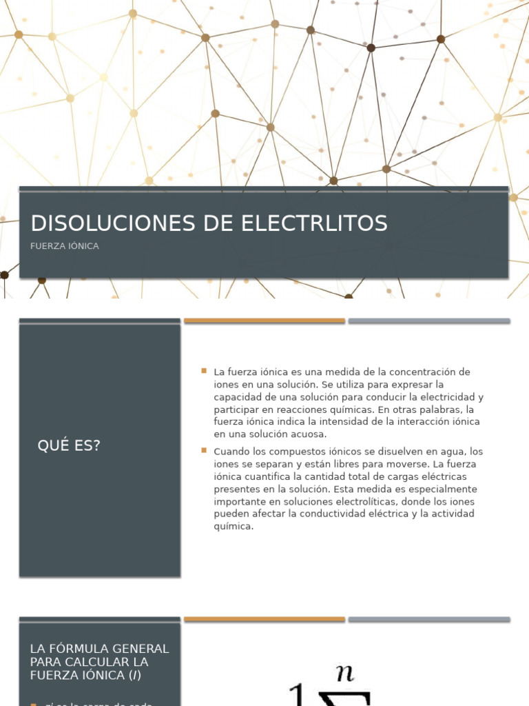 Disoluciones de Electrlitos | PDF