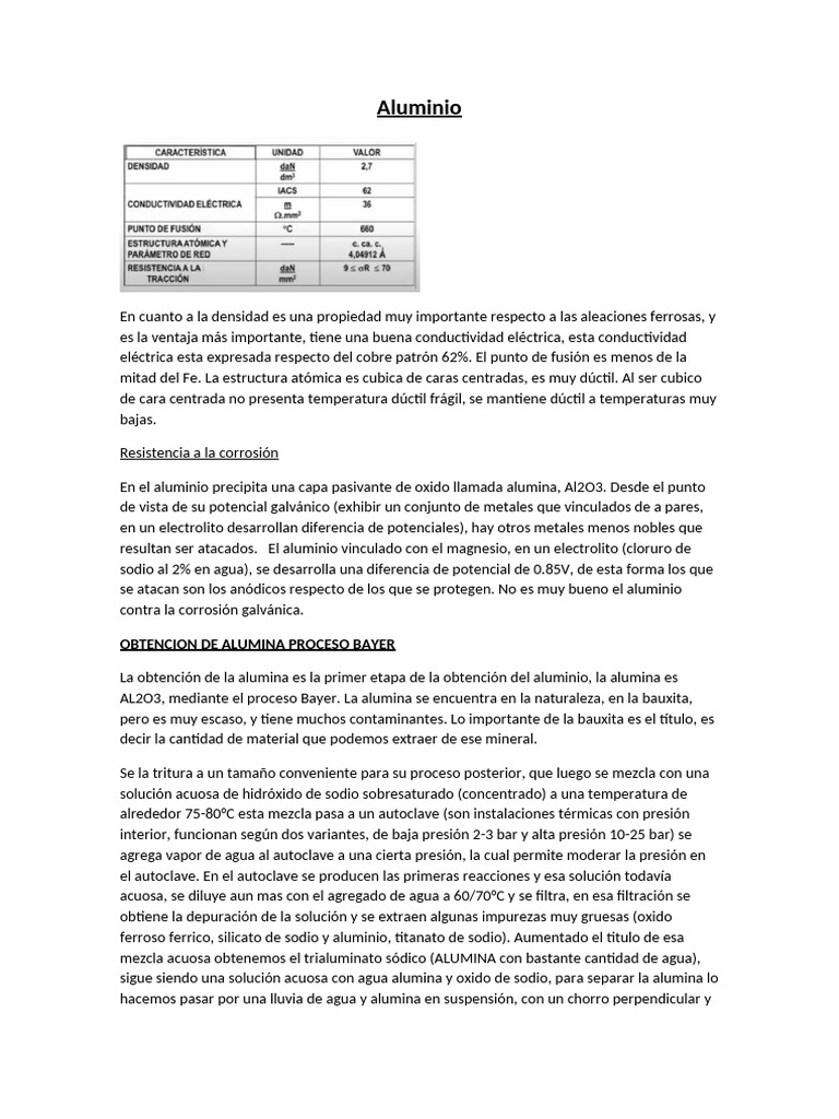 ALUMINIO | PDF