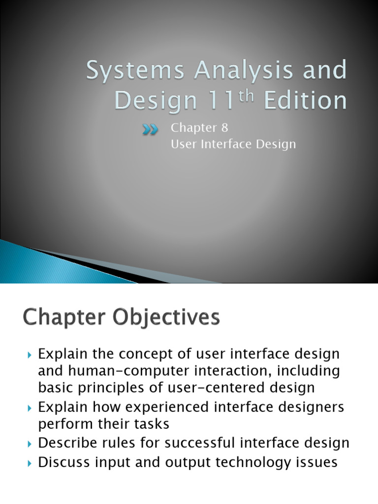Chapter 8 - User Interface Design | PDF
