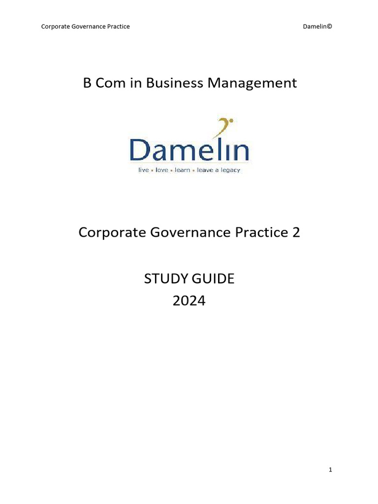 Study Guide 2024 | PDF | Corporate Social Responsibility | Business