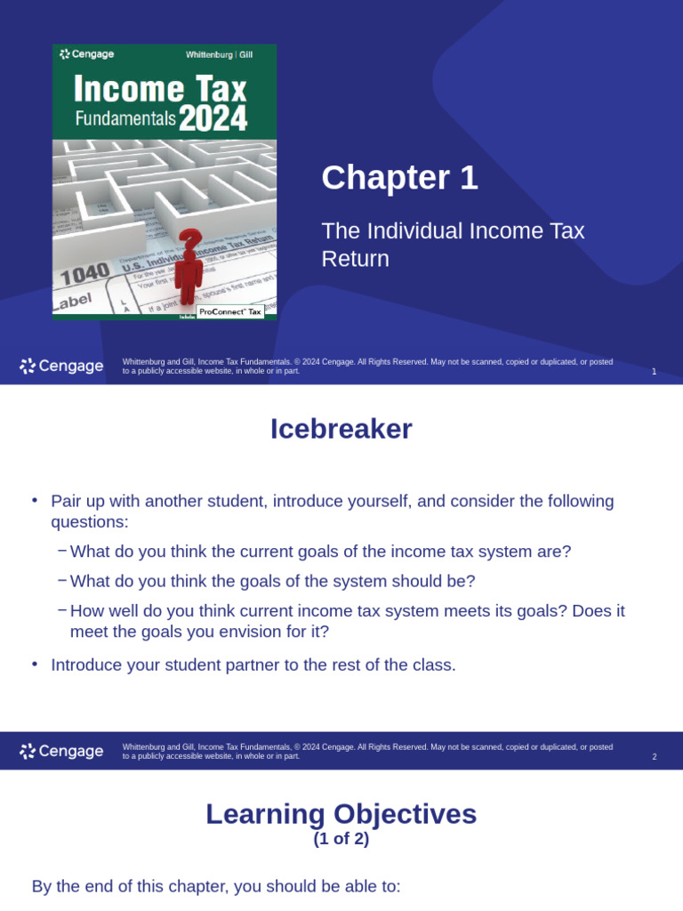 2024 CH01 The Individual Income Tax Return | PDF 2024 CH01 The Individual Income Tax Return | PDF