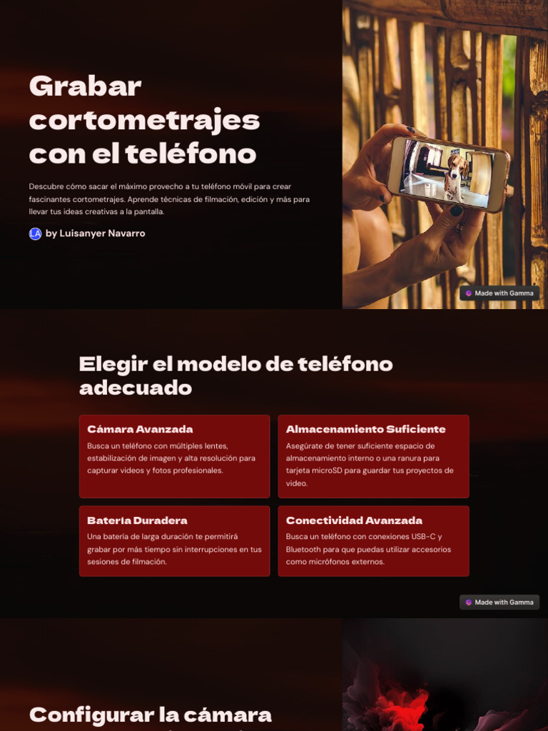 Grabar Cortometrajes Con El Telefono | PDF