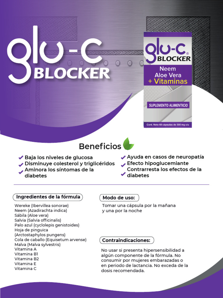Beneficios y Uso del Gluco Blocker | PDF | Wellness