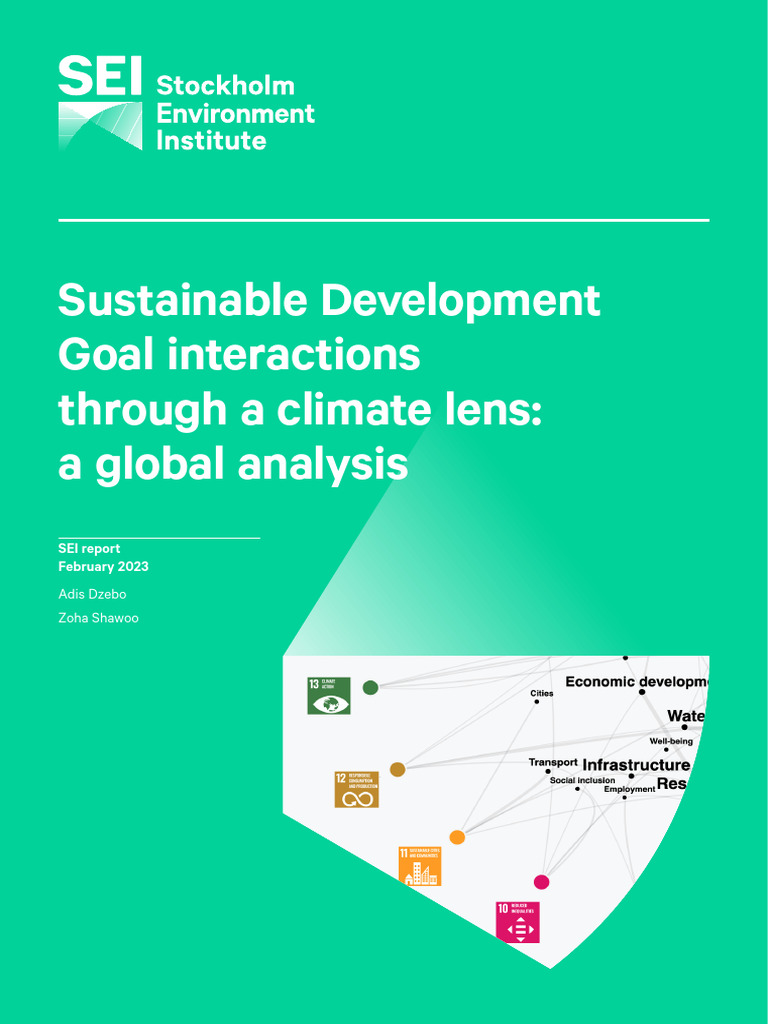 SDG Interactions Climate Sei2023.010 0 | PDF