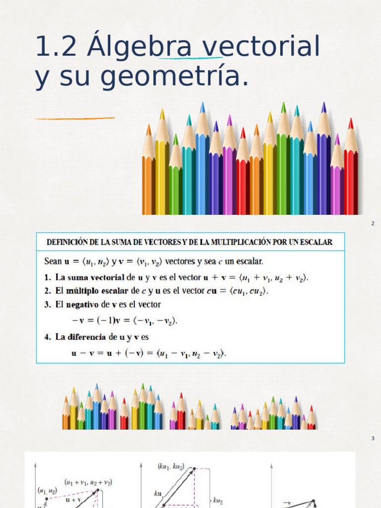 1.2 Álgebra Vectorial y Su Geometría | PDF