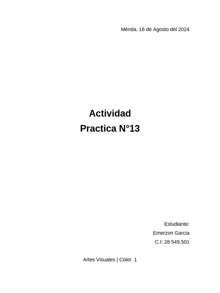 Actividad Practica 13 | PDF