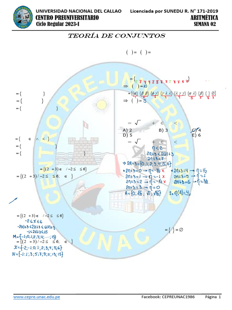Semana #2 - Conjuntos - Teoria | PDF