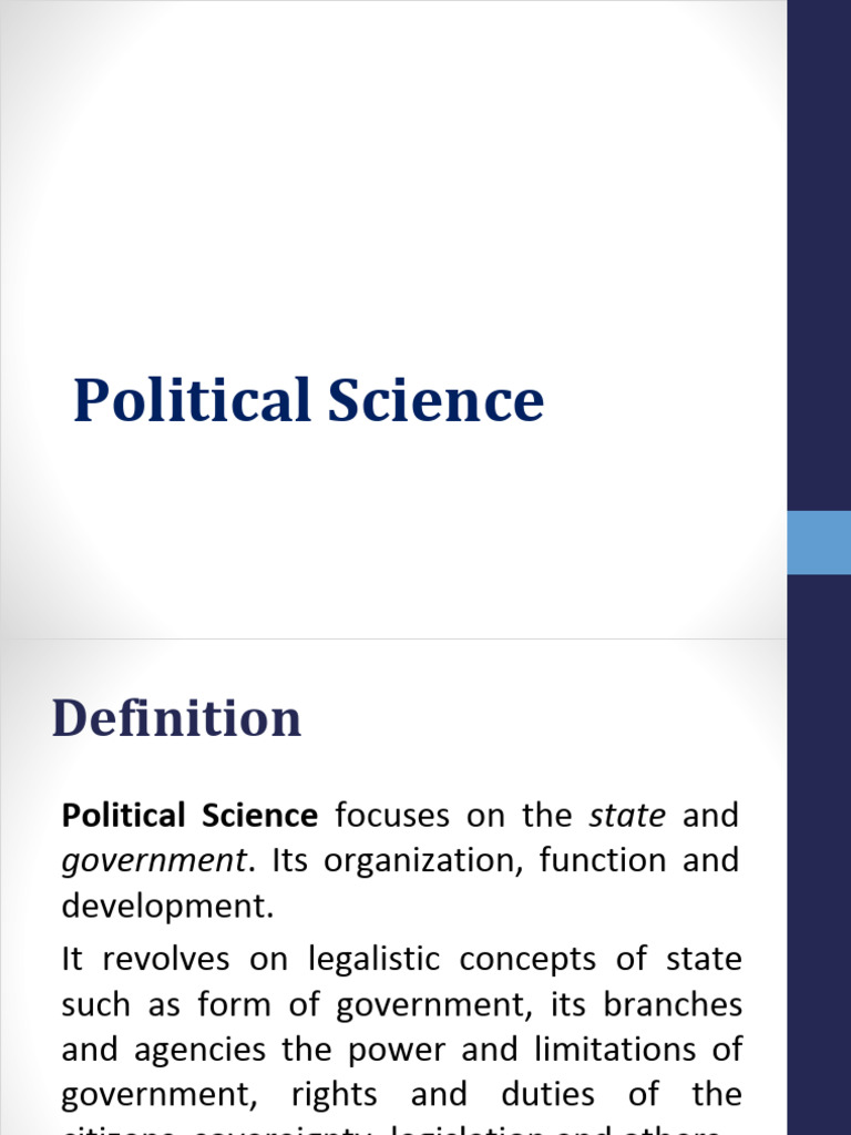 POLITICAL SCIENCE | PDF
