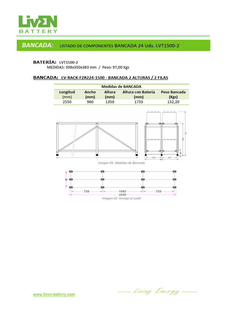 LV-RACK-F2R224-1500 - Bancada 24xLVT1500-2 - Part List v01 | PDF