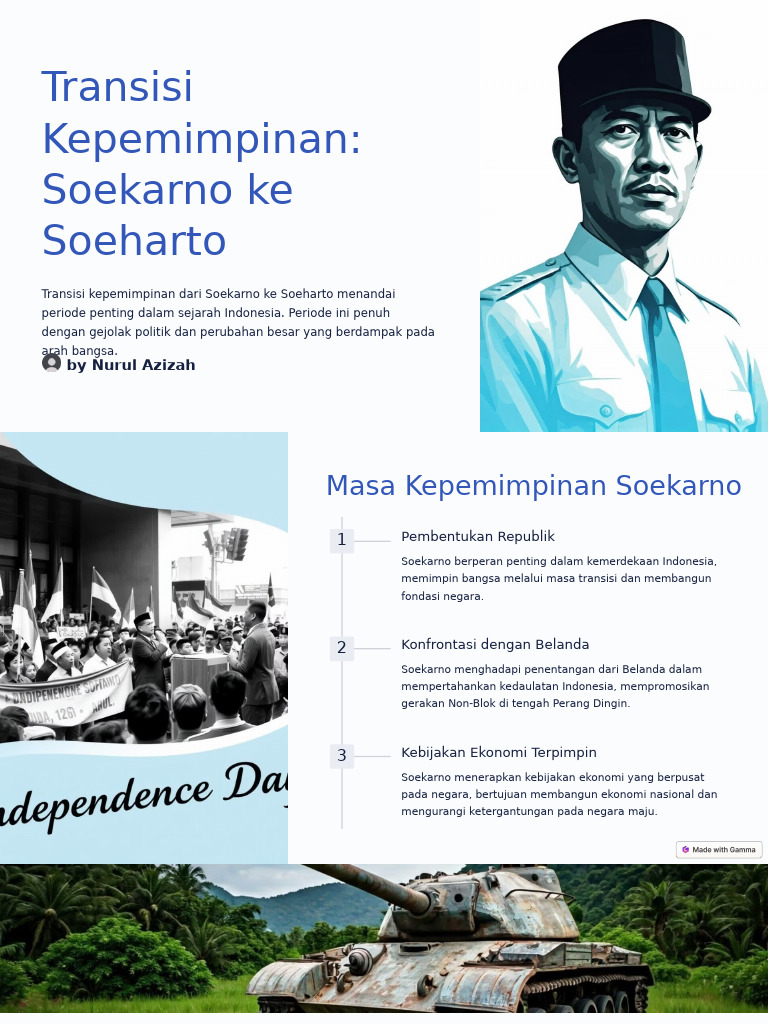 Transisi Kepemimpinan Soekarno Ke Soeharto | PDF