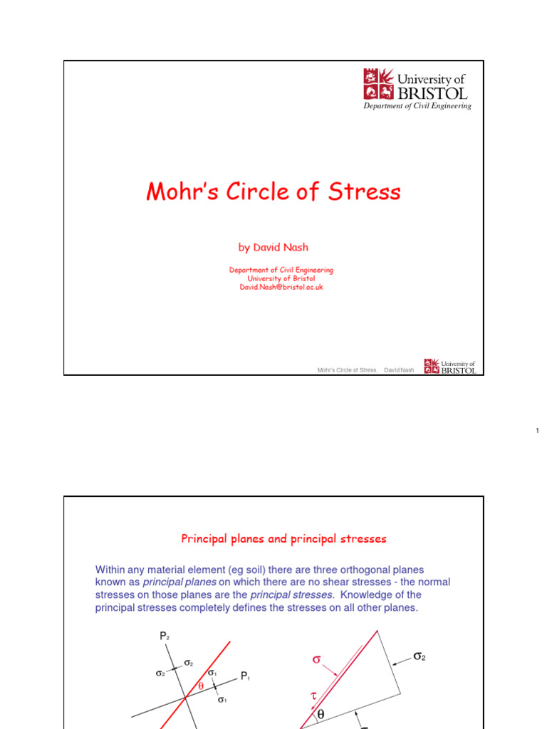 Mohr's Circle | PDF