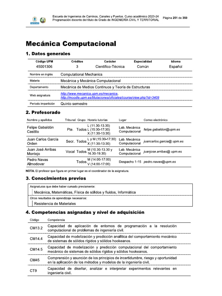 Computing in Civil Engineering Syllabus | PDF