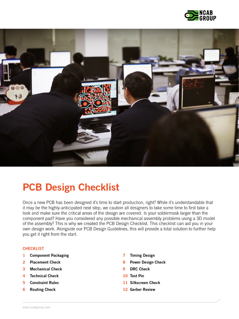 NCAB - PCB - Design - Checklist - PCB Design Checklist | PDF