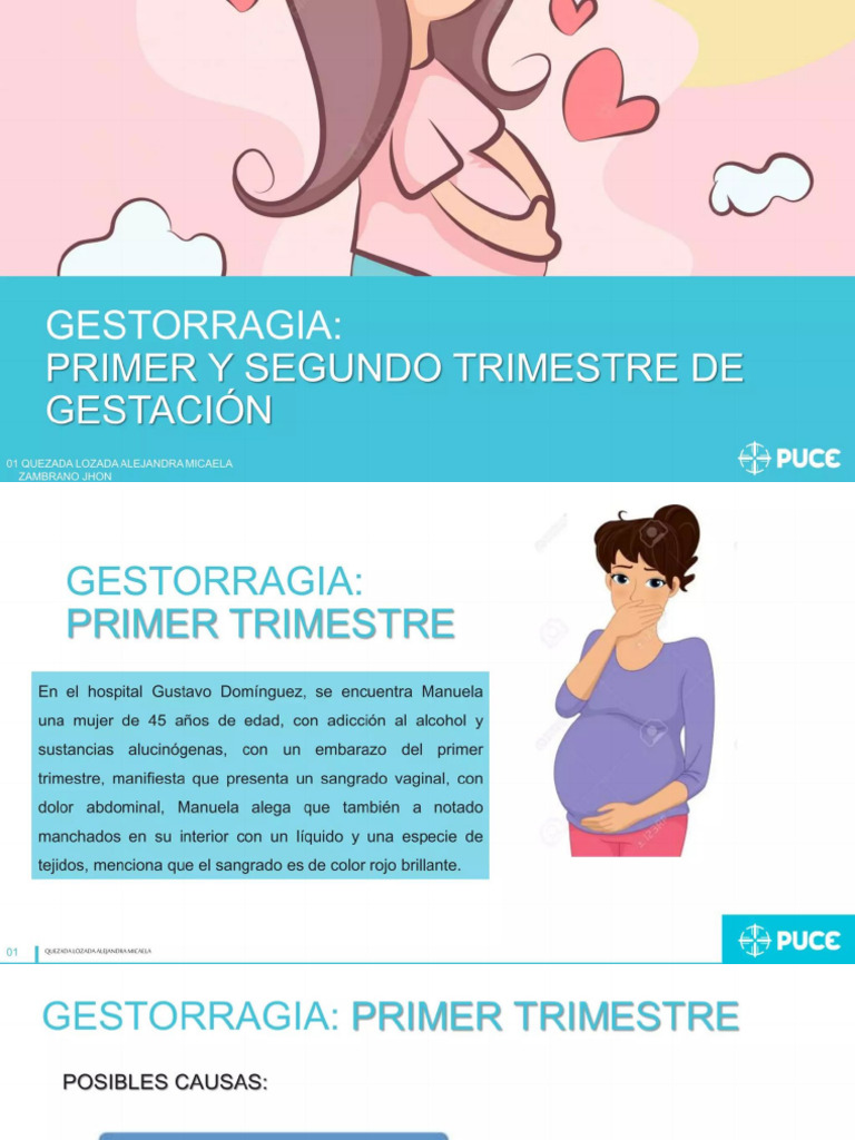 Gestorragias Del Primer Trimestre Quezada | PDF