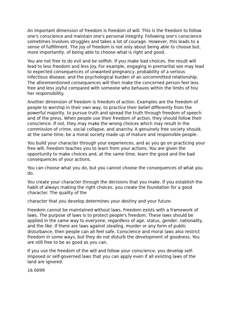 G10 - True Freedoms | PDF